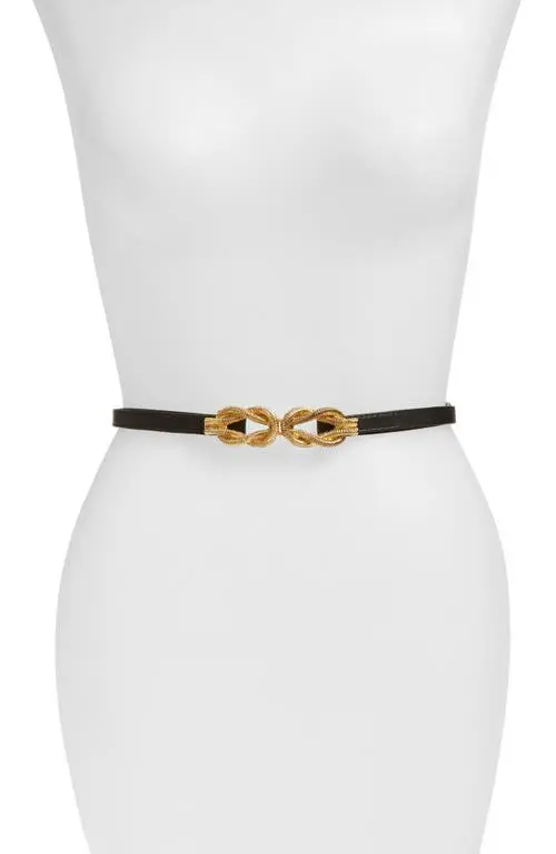 RAINA BELTS Lillian Leather Belt - Black