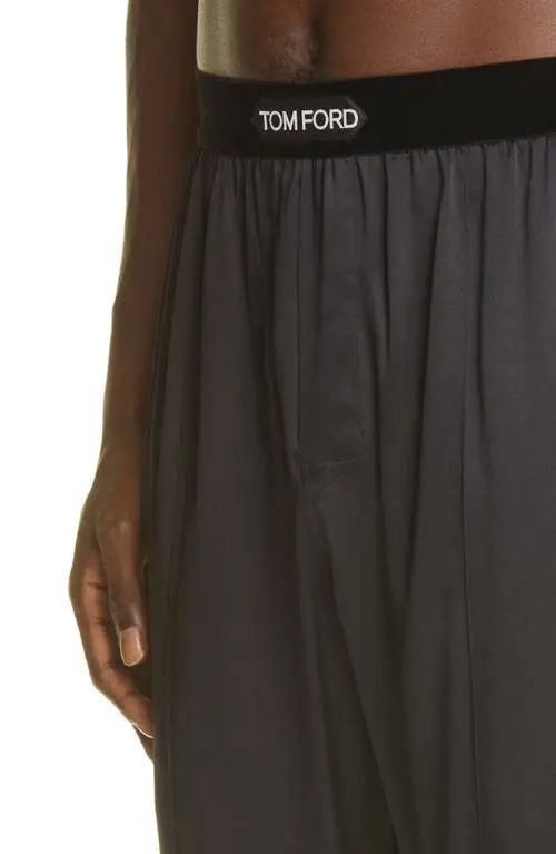 TOM FORD Stretch Silk Pajama Pants - Black