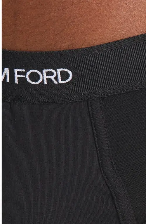 TOM FORD 2-pack Cotton Stretch Jersey Briefs - Black