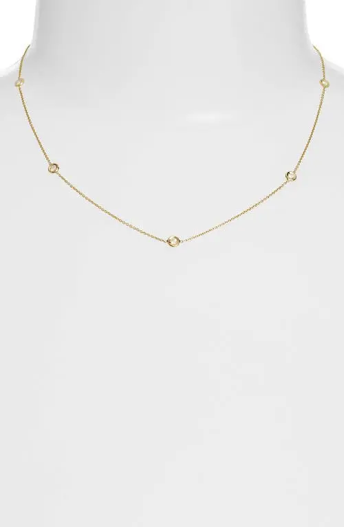 Roberto Coin Diamond Station Necklace - White
