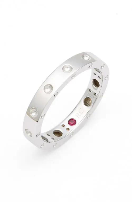 Roberto Coin Symphony Pois Moi Ruby Band Ring - White Gold