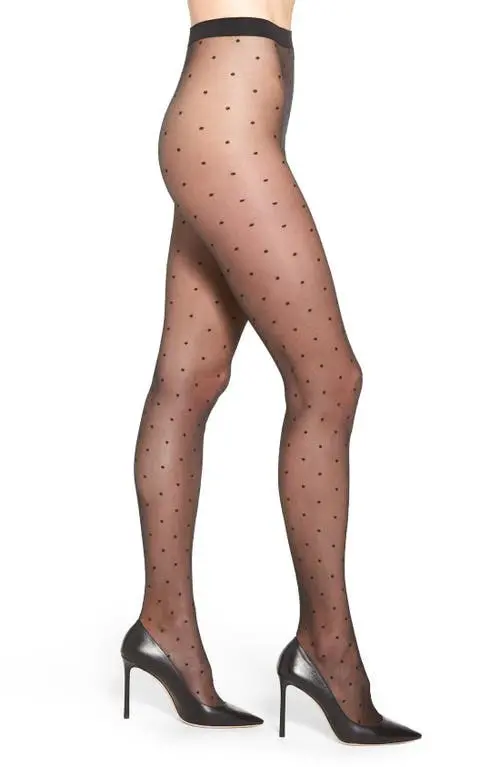 Falke Polka Dot Tights - Black