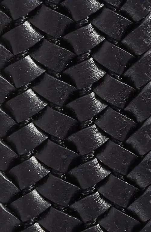 Torino Woven Leather Belt - Black