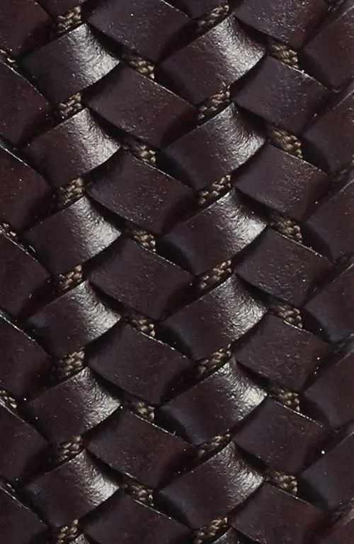 Torino Woven Leather Belt - Brown