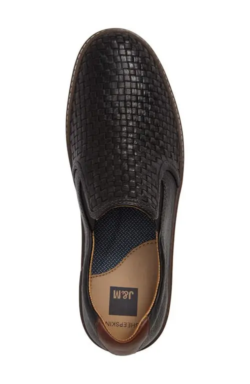 Johnston & Murphy Mcguffey Woven Leather Slip-on Sneaker