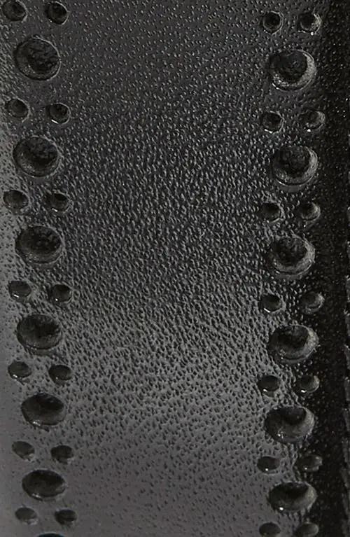Johnston & Murphy Perforated Leather Belt - Black