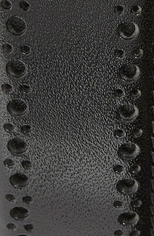 Johnston & Murphy Perforated Leather Belt - Black