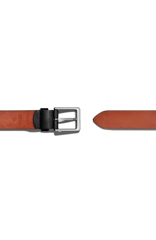 Shinola Lightning Bolt Keeper Belt - Black