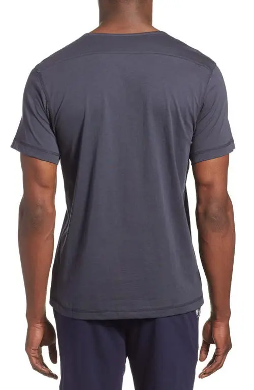 Daniel Buchler Peruvian Pima Cotton V-neck T-shirt - Ink