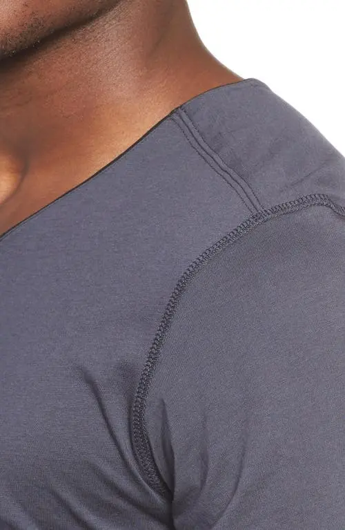 Daniel Buchler Peruvian Pima Cotton V-neck T-shirt - Ink