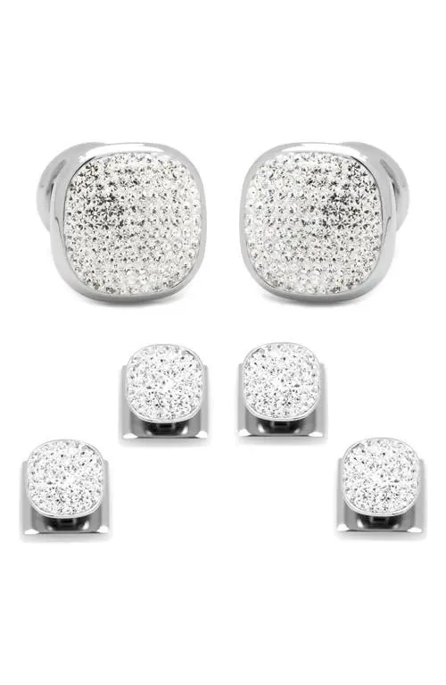 CUFFLINKS, INC. Crystal & Shirt Studs Set - White