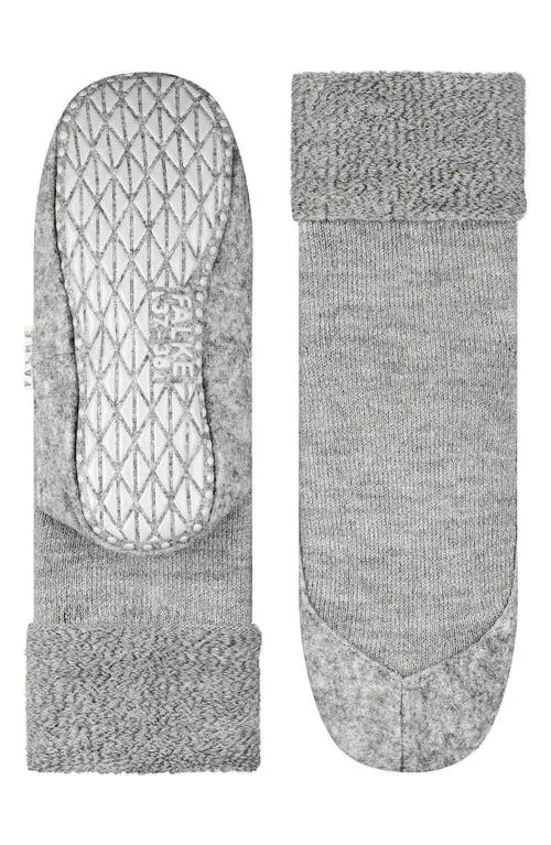 Falke Cosy Stretch Wool Slipper Socks - Light Grey Mel
