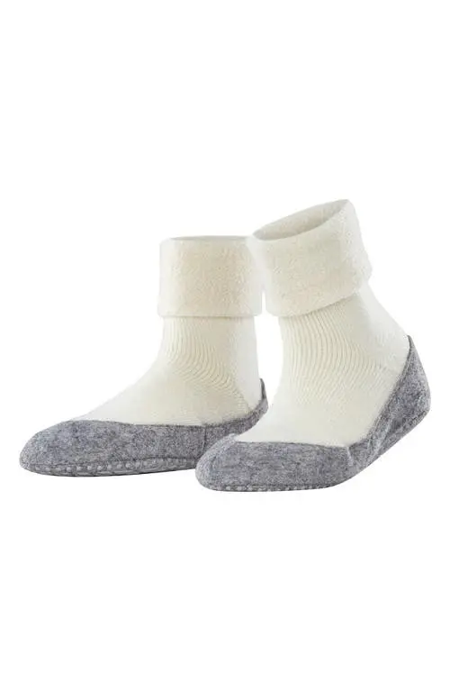 Falke Cosy Stretch Wool Slipper Socks - Off White