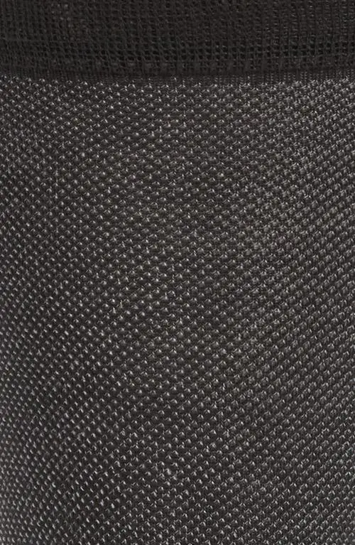 Cole Haan Piqué Texture Crew Socks - Black