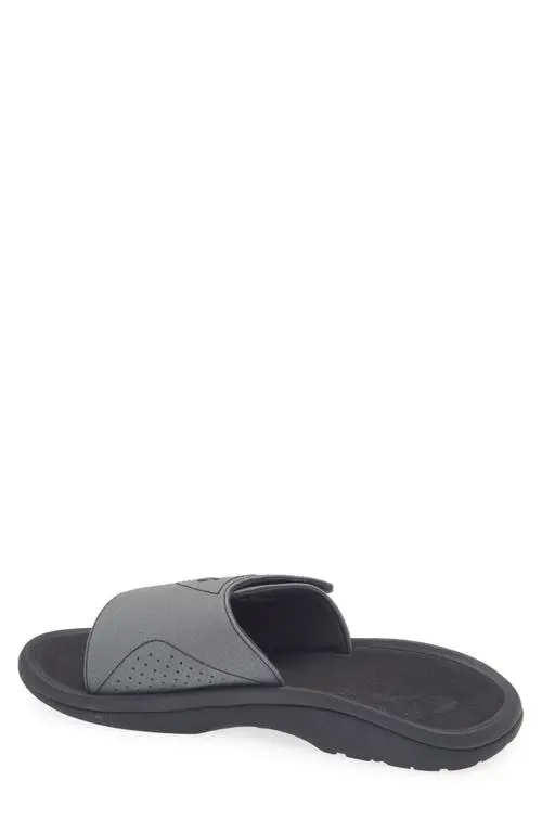 Olukai Nalu Slide Sandal - Rock/black