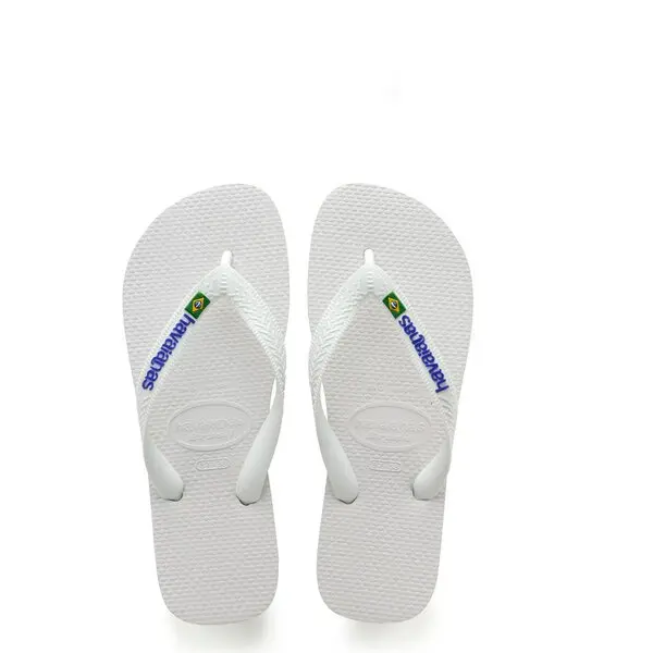 Havaianas Brazil Logo Flip Flop - White