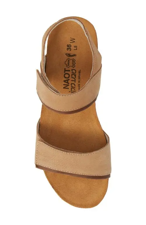 Naot Aisha Wedge Sandal - Nude