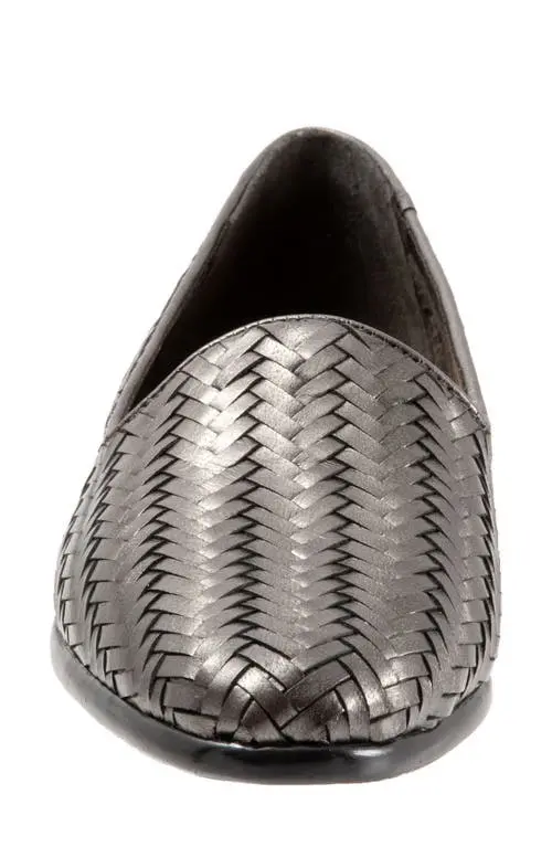 Trotters Liz Iii Flat - Pewter