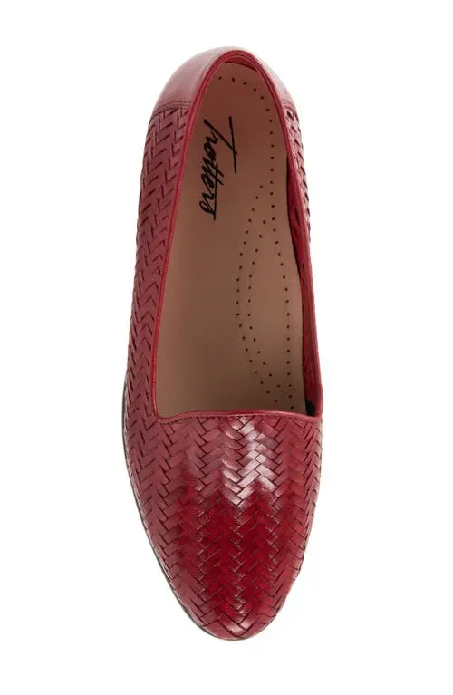 Trotters Liz Iii Flat - Red Leather
