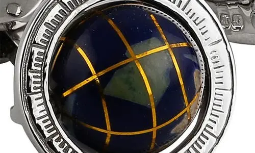 Tateossian Globe' Cuff Links - Navy