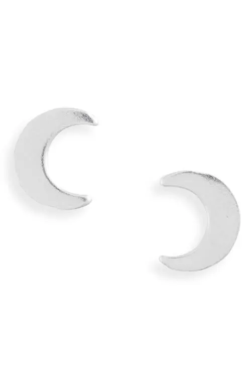 SET & STONES Luna Stud Earrings - Silver
