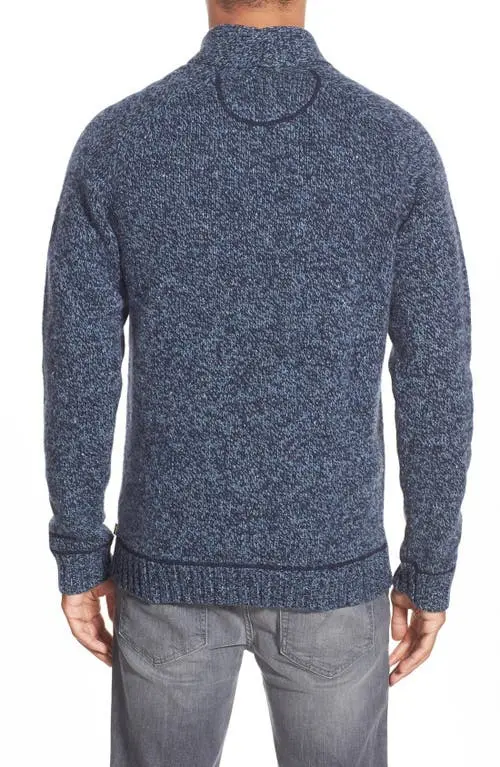 Fjallraven Lada Regular Fit Shawl Collar Sweater - Dark Navy