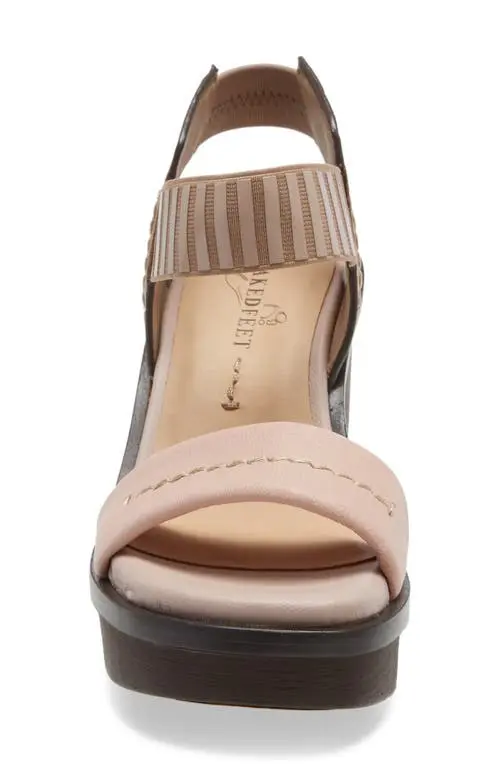 NAKED FEET Basalt Platform Sandal