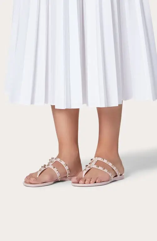 Valentino Garavani Rockstud Jelly Sandal - Poudre