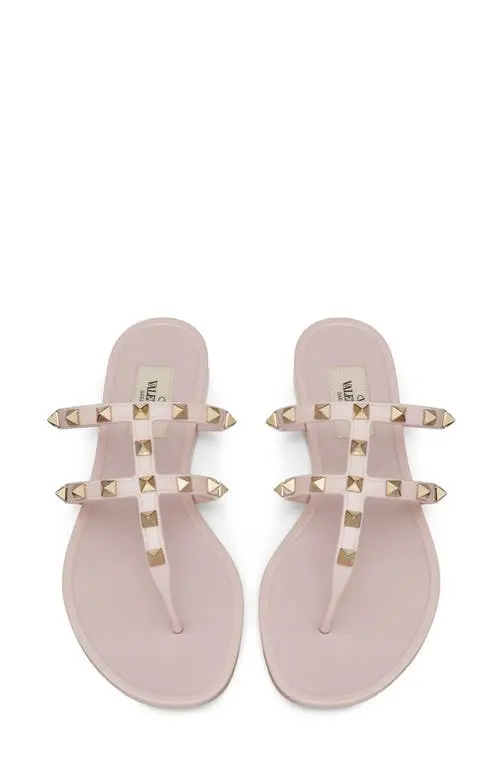 Valentino Garavani Rockstud Jelly Sandal - Poudre