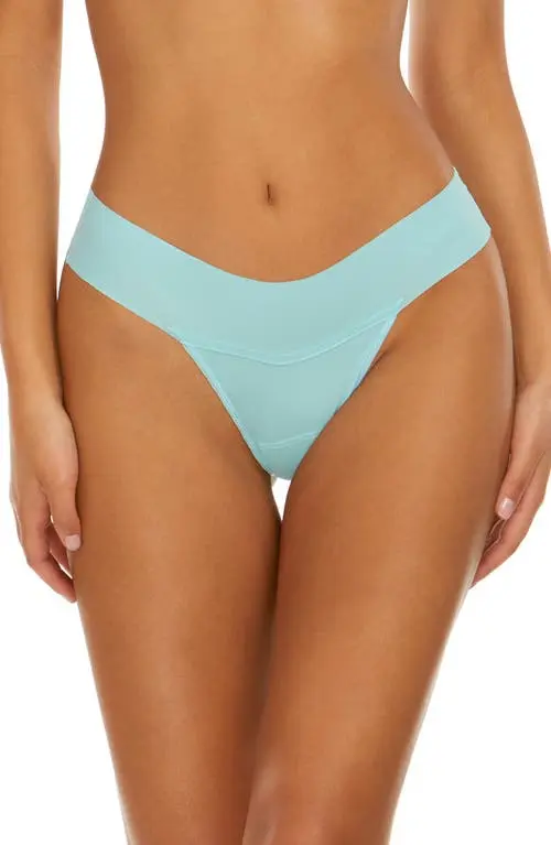Hanky Panky Breathe Natural Thong - Eucalyptus Green