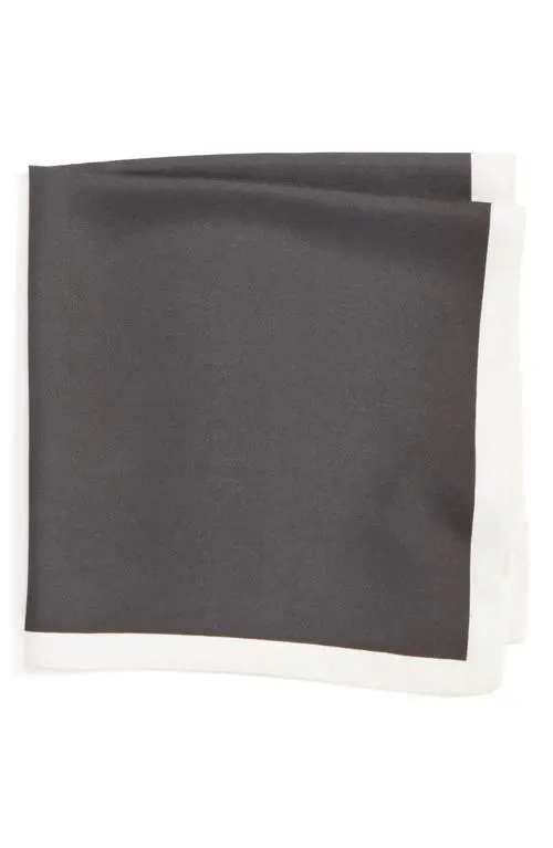 Eton Silk Pocket Square - Black