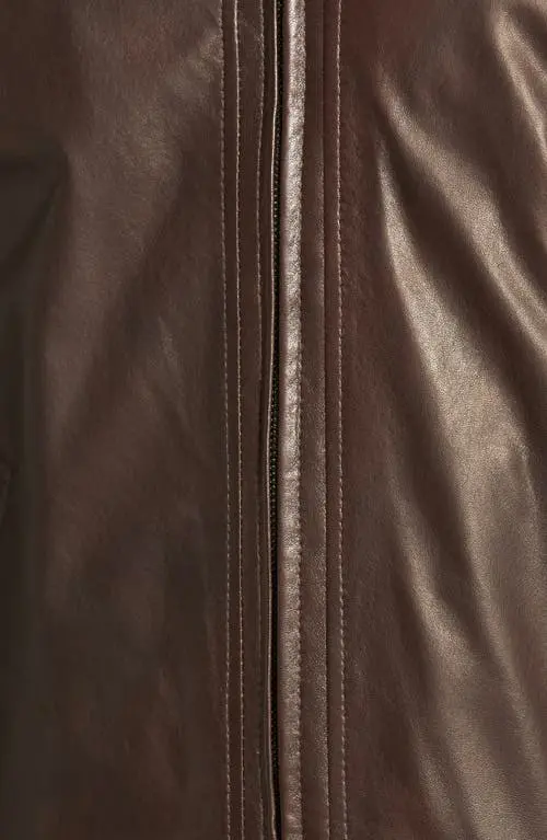 Remy Leather Lambskin Leather Jacket - Coffee