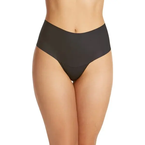 Hanky Panky Breathe High Waist Thong - Black
