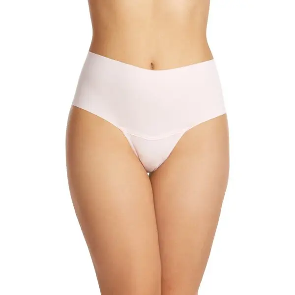Hanky Panky Breathe High Waist Thong - Bliss Pink