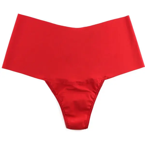 Hanky Panky Breathe High Waist Thong - Cherryade Red