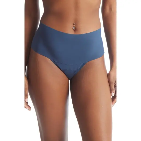 Hanky Panky Breathe High Waist Thong - Nightshade Blue