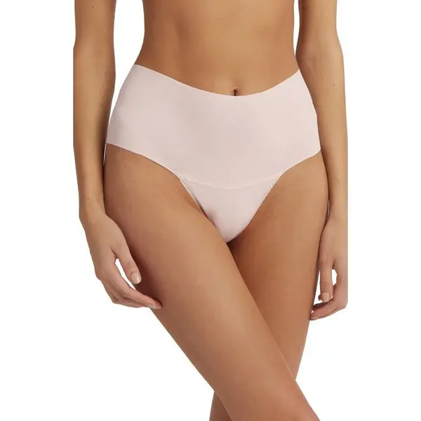 Hanky Panky Breathe High Waist Thong - Vanilla