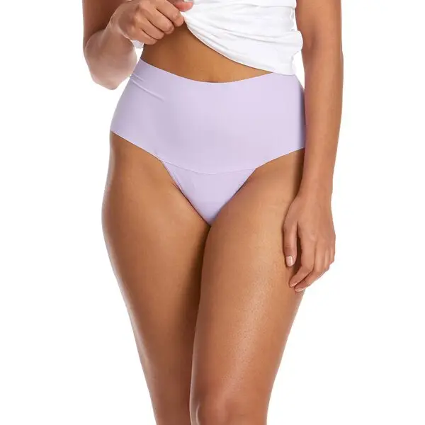 Hanky Panky Breathe High Waist Thong - Wisteria