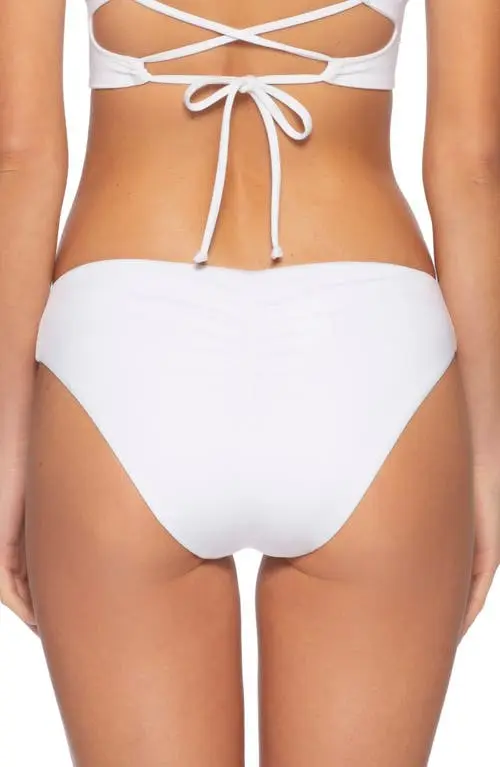 BECCA By Rebecca Virtue Shirred Hipster Bikini Bottoms