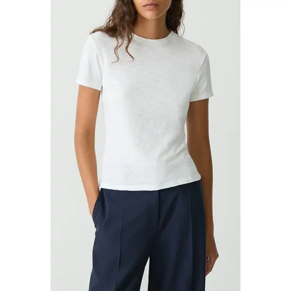 Theory 2 Nebulous Organic Cotton Tiny Tee - White