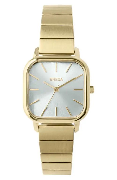 BREDA Esther Plated Stainless Steel Link Bracelet Watch - Gold/gold/mist