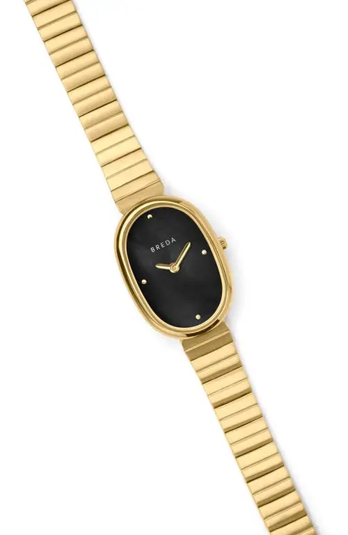 BREDA Jane Bracelet Watch - 18k Goldlated Black