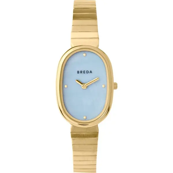BREDA Jane Bracelet Watch With Mother-of-pearl Dial - Gold/gold/sky