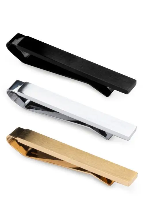 Würkin Stiffs Set Of 3 Slim Tie Bars