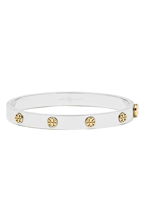 Tory Burch Icon Hinge Bracelet - Tory Silver/tory Gold
