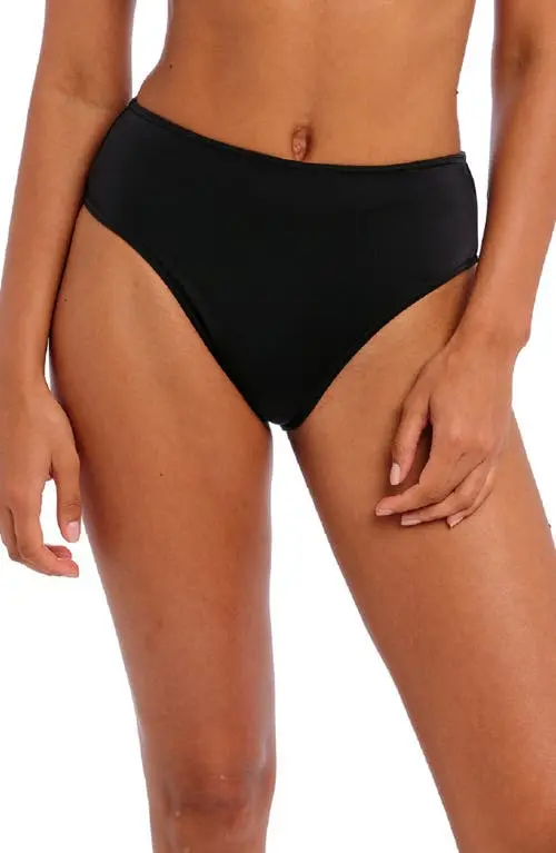 Freya Jewel Cove High Waist Bikini Bottoms - Plain Black