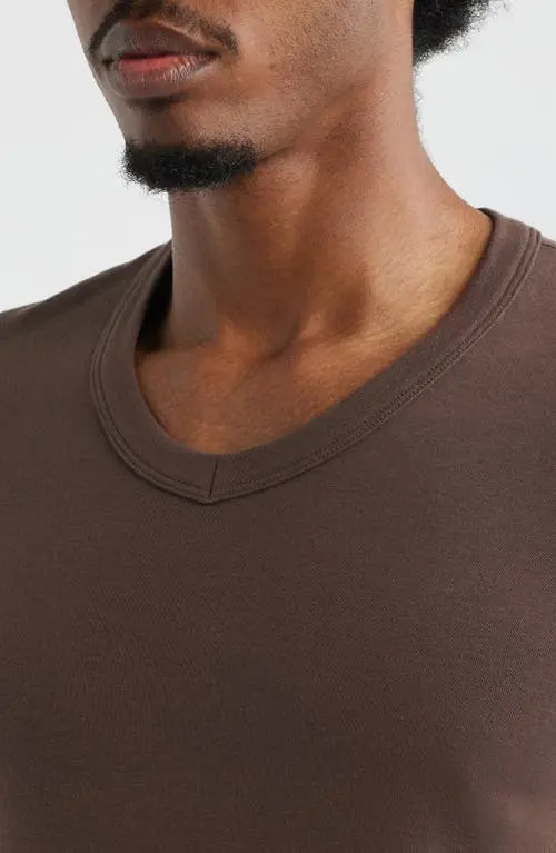 TOM FORD Cotton Jersey V-neck T-shirt - Nude Brown