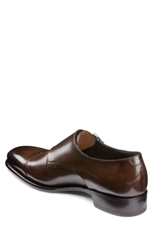 Santoni Ira Double Monk Strap Shoe - Tan