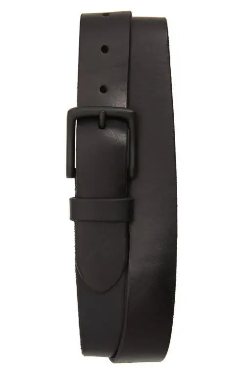 ALLSAINTS Leather Belt - Black/matte Black