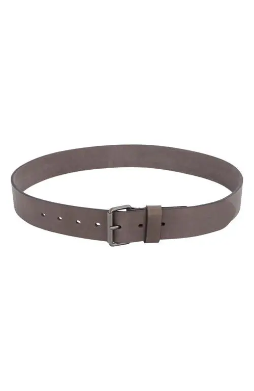 ALLSAINTS Leather Belt - Flint Grey
